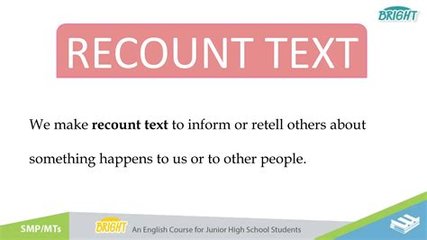 Recount Text Kelas 8 Fase D Powerpoint Pptx