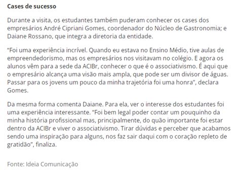 29 De Agosto De 2023 Jornal Portal Da Cidade Acibr Recebe Mais Uma