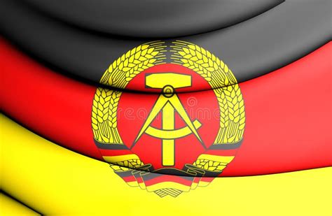 German Democratic Republic Ddr Historical Flag East Germany Stock