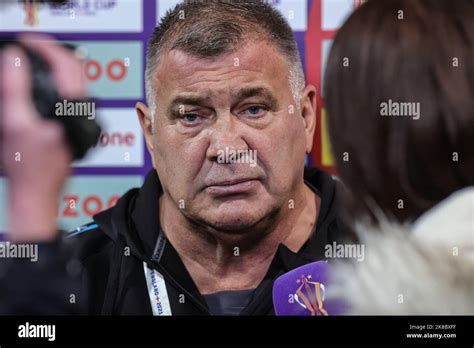 Shaun Wane Head Coach Of England During The Rugby League World Cup 2021