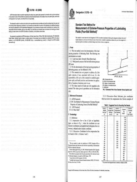 Astm D 2783 4 Ball Ep Test Pdf
