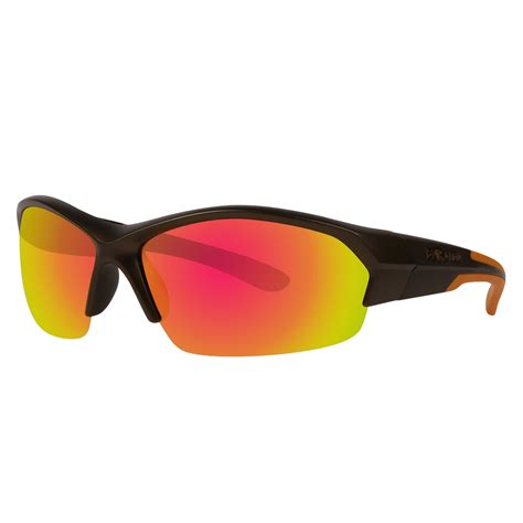 Piranha Eyewear Infinity Orange And Black Half Frame Sports Sunglasses