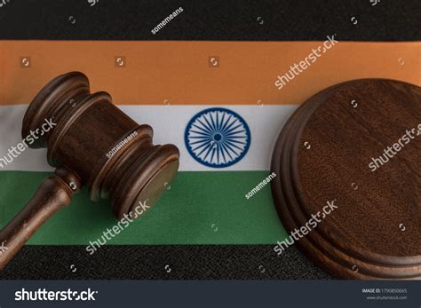 Judge Gavel India Flag Violation Human Stock Photo Edit Now 1790850665