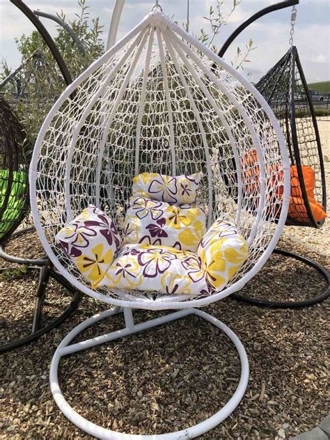 Градинска люлка тип яйце ратанова люлка гнездо Мебели за градината Созопол Градинск