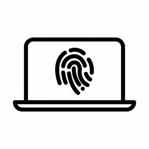 Laptop Security Lock Password Safety Secure Protection Icon