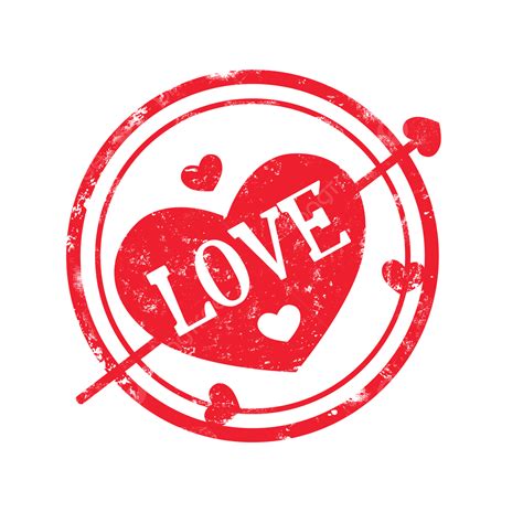 Postmark Seal Hd Transparent Valentines Day Postmark Stamp Seal Letter