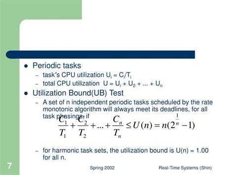 Ppt 32 Rate Monotonic Analysis Powerpoint Presentation Free Download Id3010919