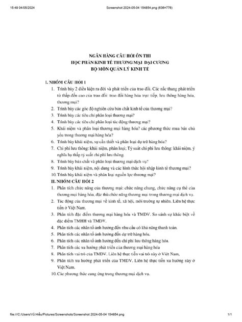 De Cuong Kttmdc Pdf