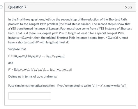 Solved First Prove That Longest Path Is In NP Suppose That Chegg