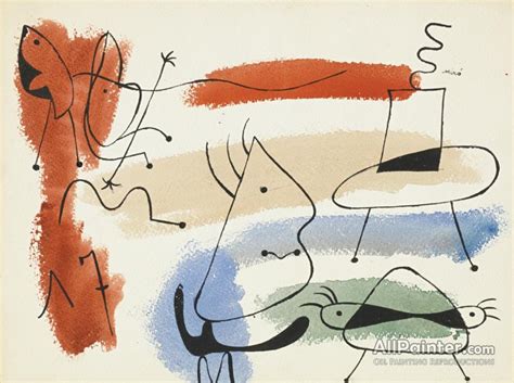 Joan Mir Signes Et Figurations Oil Painting Reproductions For Sale Allpainter Online Gallery
