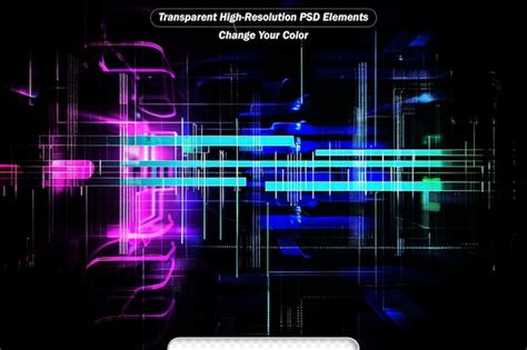 Premium Psd Abstract Futuristic Electronic Circuit Technology Background