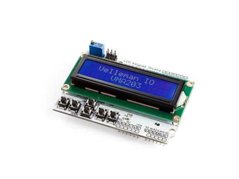 Velleman Vma203 Assembled Lcd And Keypad Shield For Arduino Quasar Uk