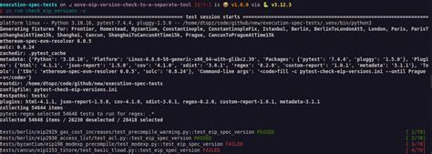 referencing an eip spec version ethereum execution spec tests