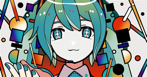 Safebooru 1girl 3 Abstract Aqua Eyes Aqua Hair Aqua Nails Bangs