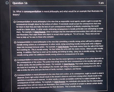 16 What Is Consequentialism In Moral Philosophy And