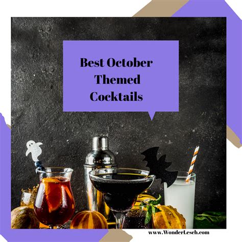 The Best October Themed Cocktails To Try This Year For Your Next