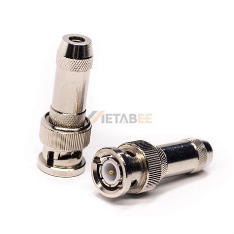 Bnc Male Connector Clamp Type Attachment 50 Ohm Metabeeai
