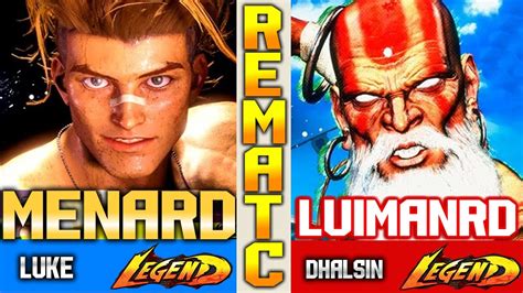 SF6 MenaRD Luke Vs LuiManRD Dhalsim High Level YouTube