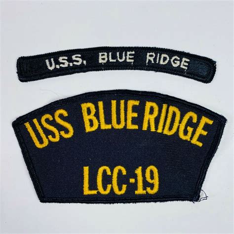 Uss Blue Ridge Lcc 19 Amphibious Command Ship Us Navy 2 Patch Set