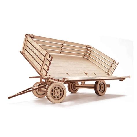 Wood Trick Holz Modellbau Tractor Trailer Traktor Anhänger 153 Teile