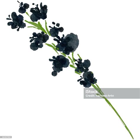 수채화 파란 꽃입니다 꽃을 테마로 한 수채화 그림 스타일 청첩장 미적 장식 소셜 미디어 게시물 배너 프로모션 광고 등에