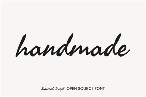 Seaweed Script Open Source Font Free Font Add On Rawpixel