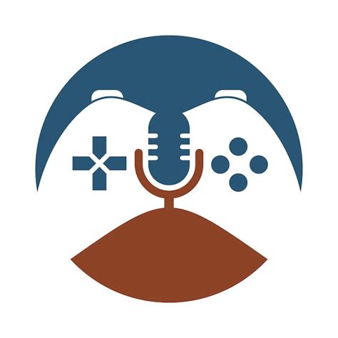 Premium Vector Gamepad And Podcast Logo Design Template