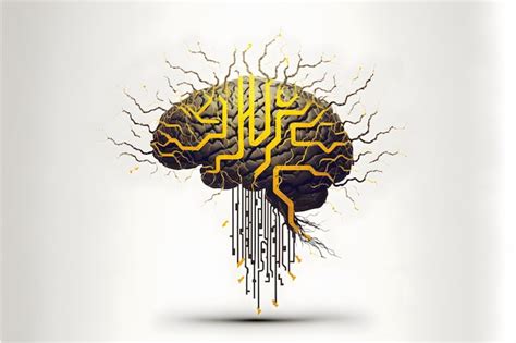 Inteligência artificial nanobot conceito de biohacking Foto Premium