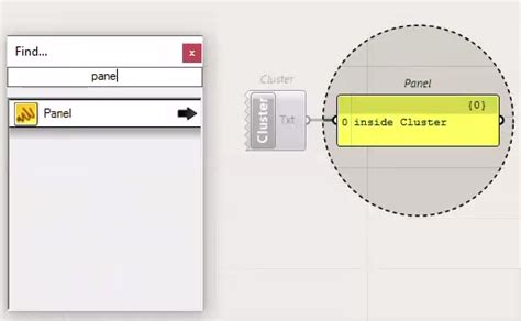how to find specific component in clusters grasshopper mcneel forum