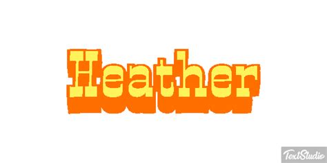 Heather Name Animated  Logo Designs