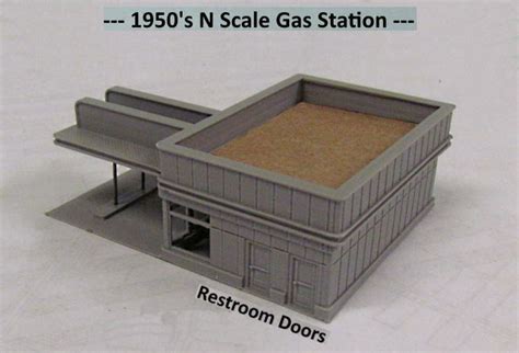 Free 3d File N Scale 1950s Gas Station 🚉・3d Printable Object