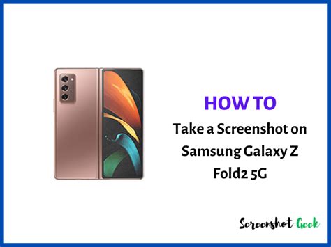 How To Take A Screenshot On Samsung Galaxy Z Fold2 5G 5 Easy Methods