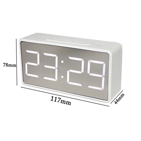 Led Wooden Clock Digital Alarm Clocks Desktop Tabl Grandado