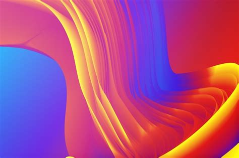 Premium Vector Blended Overly Colorful Gradient Creative Abstract With Wavy Style With Vector
