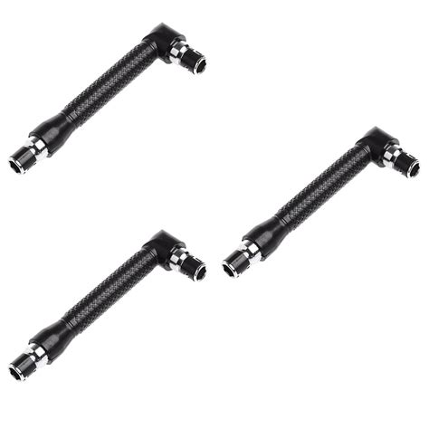Frcolor 3pcs Double Headed L Shaped Socket Wrench Extension Handle Screwdriver 1 4 Hex 90