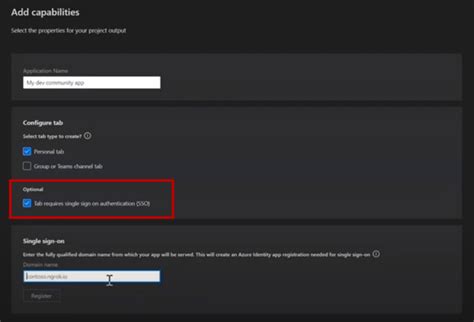How To Create Single Sign On Authentication For Tab Apps With Microsoft Teams Toolkit For Visual