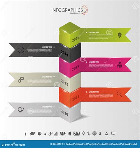 Modern Infographics Timeline Template Vector Stock Vector