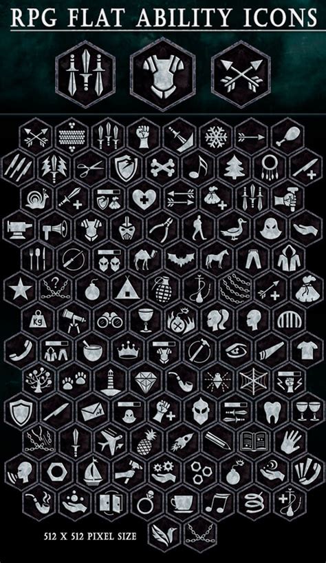 Artstation Rpg Ability Icons