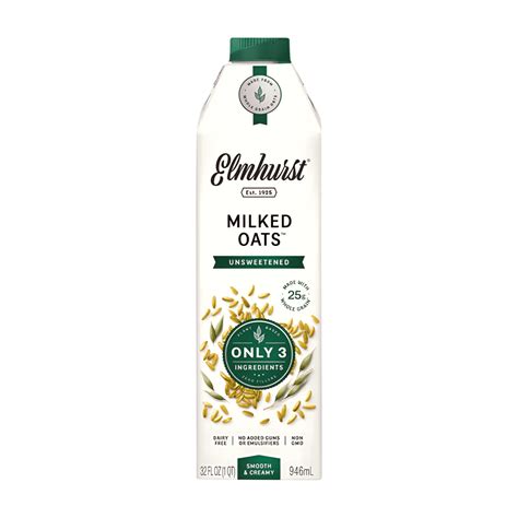 Elmhurst Unsweetened Oat Milk Milk Pick