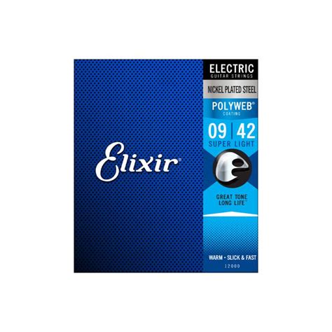 Cuerdas Elixir Polyweb Coating Super Light 12000 Elixir