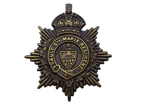 Ww2 Canadian Sault Ste Marie Regiment Cap Badge Military Antiques Toronto