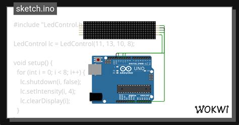 Ejercicio1 Matriz Principal De 64x8 Wokwi Esp32 Stm32 Arduino Simulator