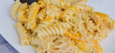 Slow Cooker Cheesy Chicken Rotini • The Diary Of A Real Housewife