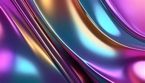 Premium Ai Image Modern Holographic Chromatic Gradient Background
