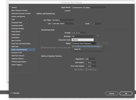 Issue With Auto Numbering Using Paragraph Styles Adobe Community