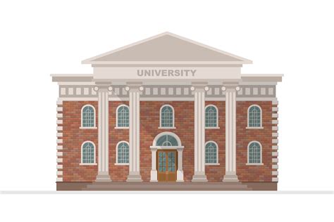 University Building Isolated 1266837 Vector Art At Vecteezy