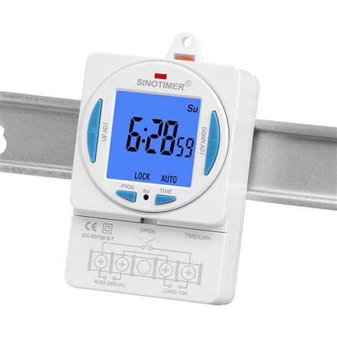 สวิตช์ตั้งเวลาดิจิตอล SINOTIMER TM6338 -30A ตั้งโปรแกรมได้ 24 ชม.7 วัน ...