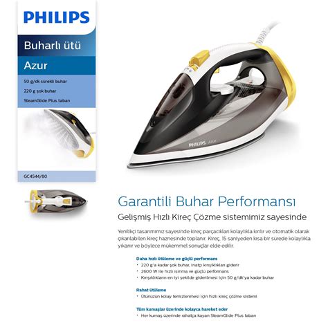 Philips Azur GC4544/80 2600 W Buharlı Ütü | Ereyon