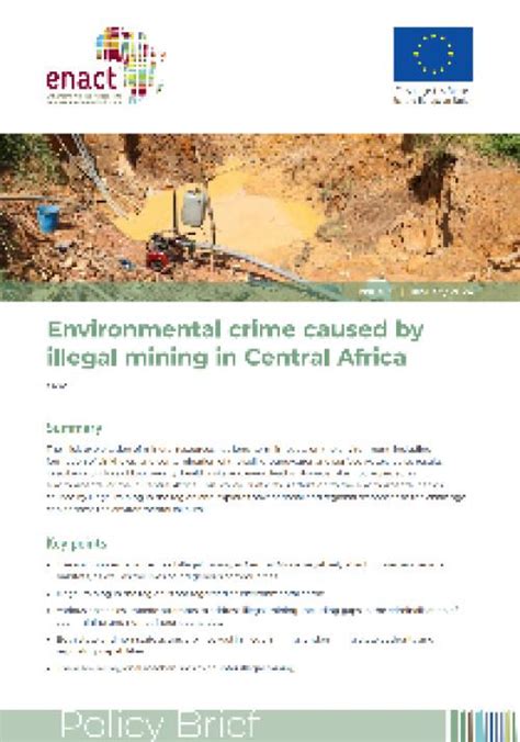 Environmental Crime Caused By Illegal Mining In Central Africa