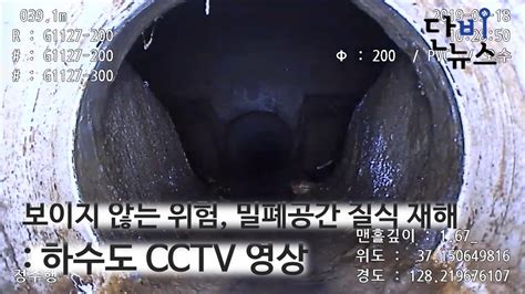 밀폐공간 질식재해 보이지 않는 위험 하수도 Cctv 영상 Youtube